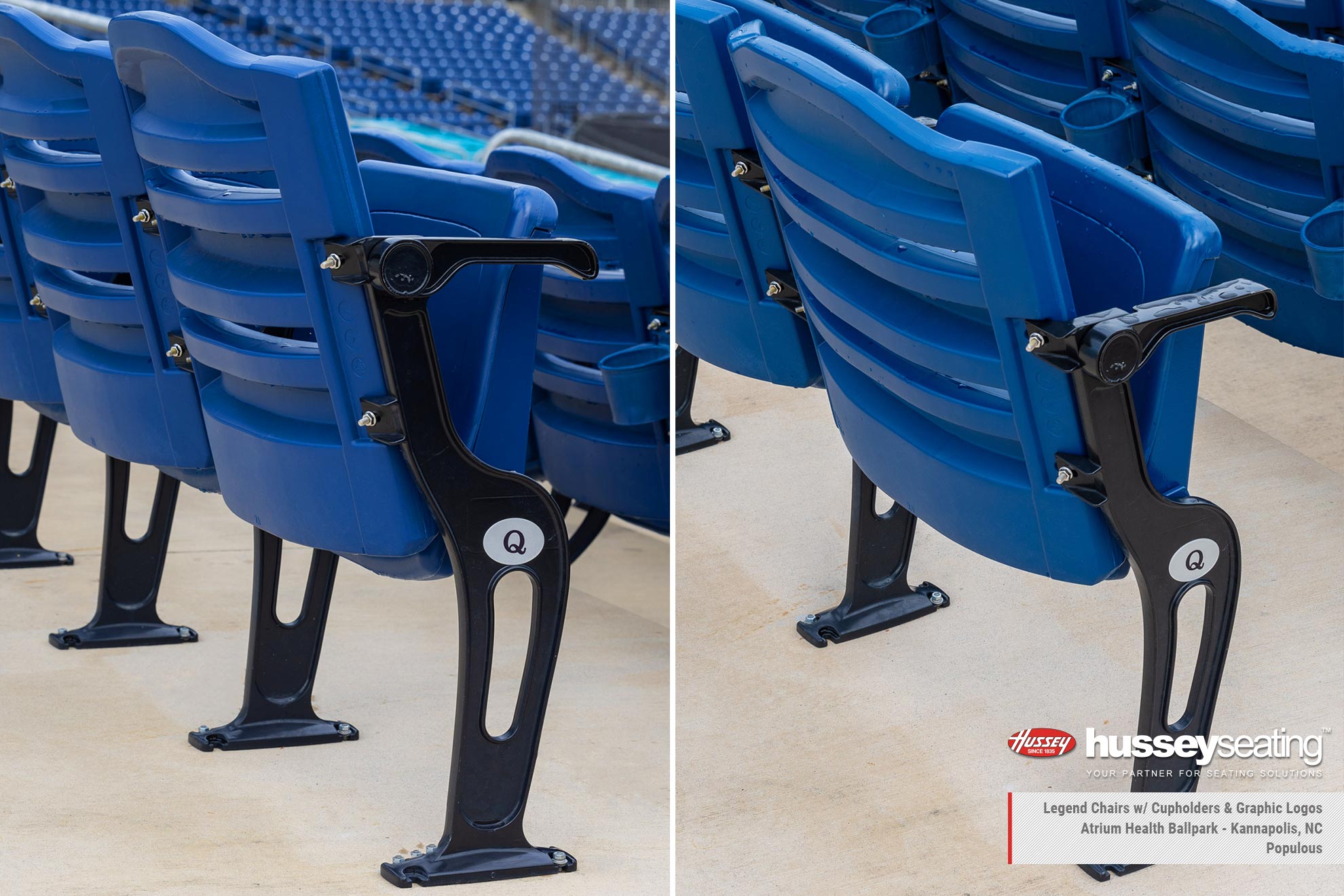 Seating with Enhanced Spectator Comfort at Atrium Health Ballpark