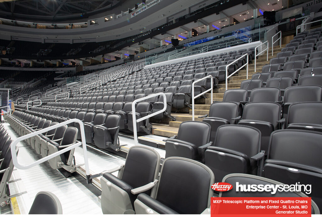 Enterprise Center Arena Seating by Hussey Seating Company