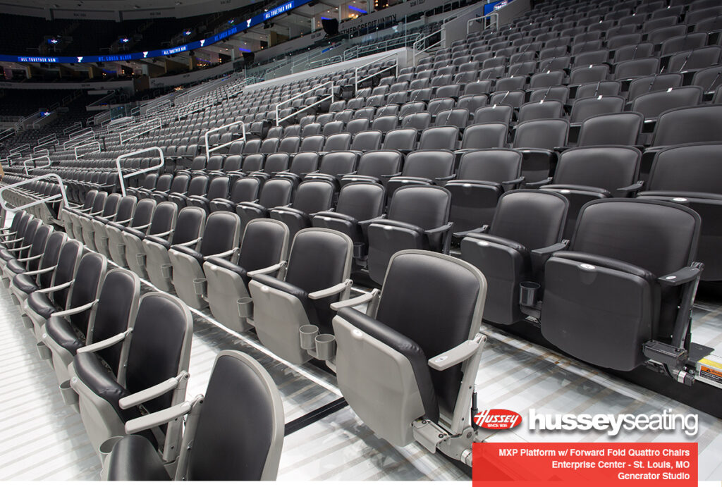 Enterprise Center Arena Seating by Hussey Seating Company
