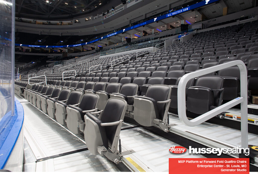 Enterprise Center Arena Seating by Hussey Seating Company