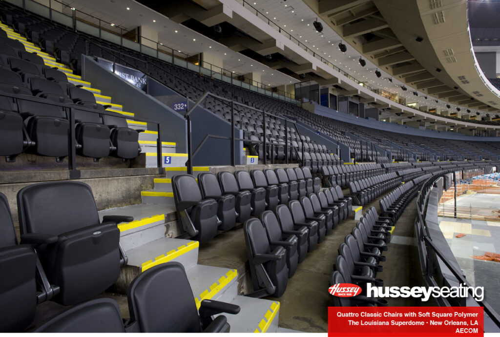 Caesars Superdome Stadium Seating by Hussey Seating Company