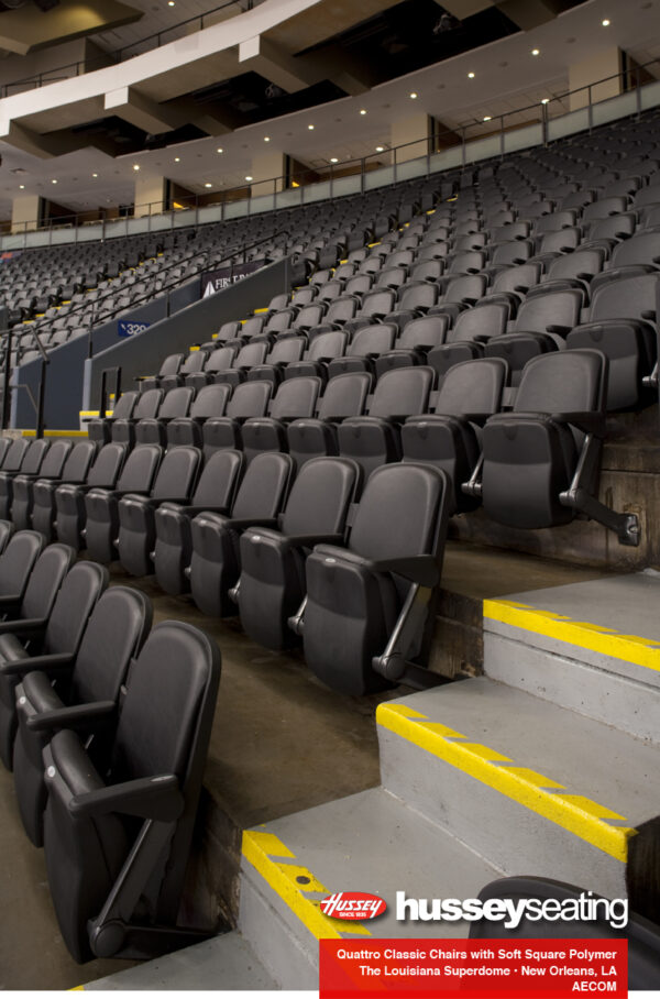 Caesars Superdome Stadium Seating by Hussey Seating Company