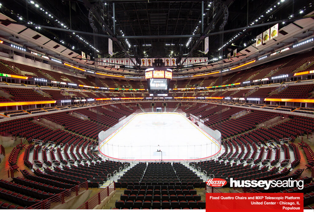 United Center Arena Seating by Hussey Seating Company