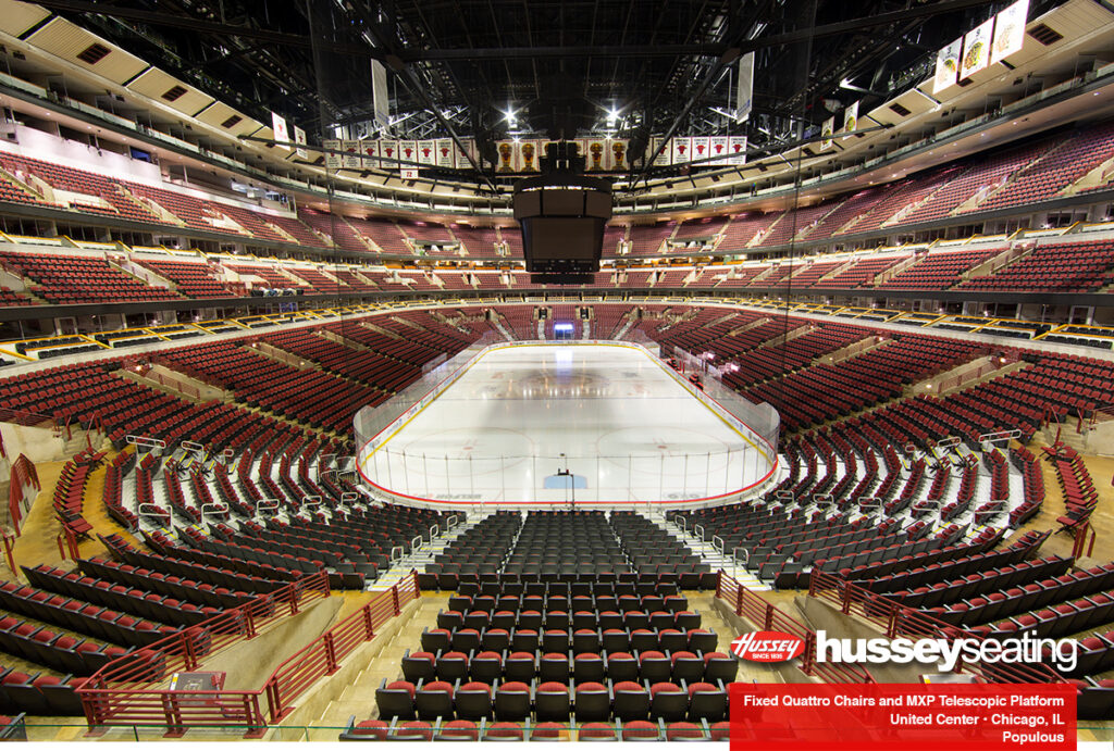 United Center Arena Seating by Hussey Seating Company