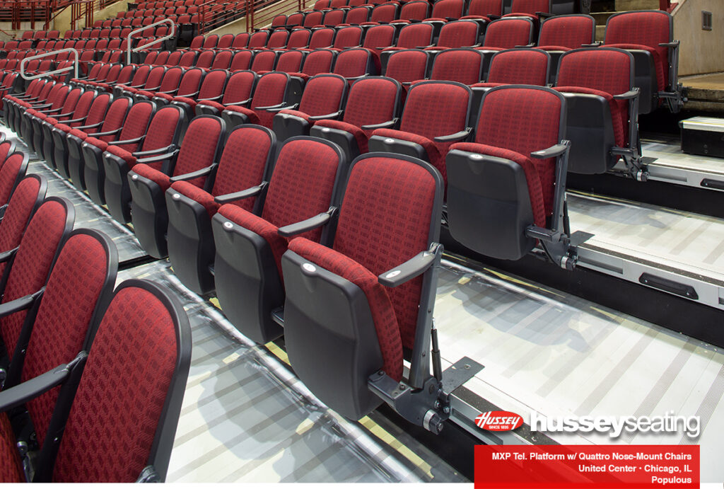 United Center Arena Seating by Hussey Seating Company
