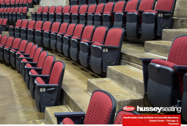 United Center Arena Seating by Hussey Seating Company