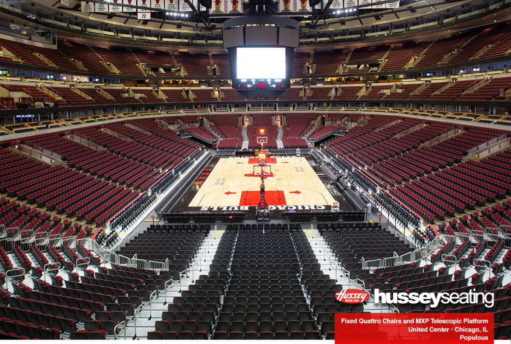 United Center Arena Seating by Hussey Seating Company