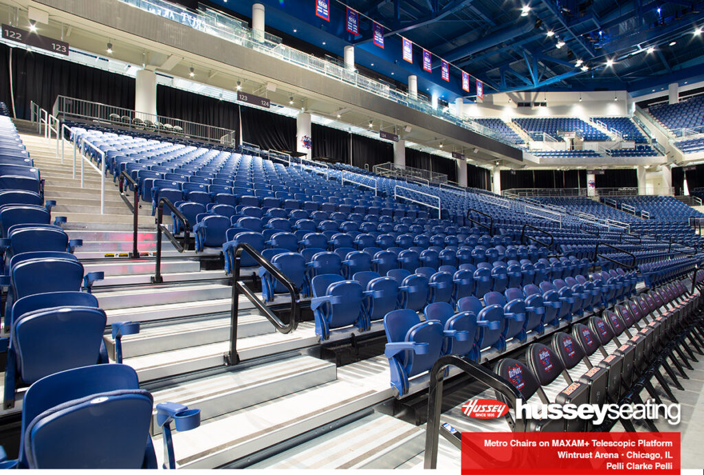 Wintrust Arena Seating by Hussey Seating Company