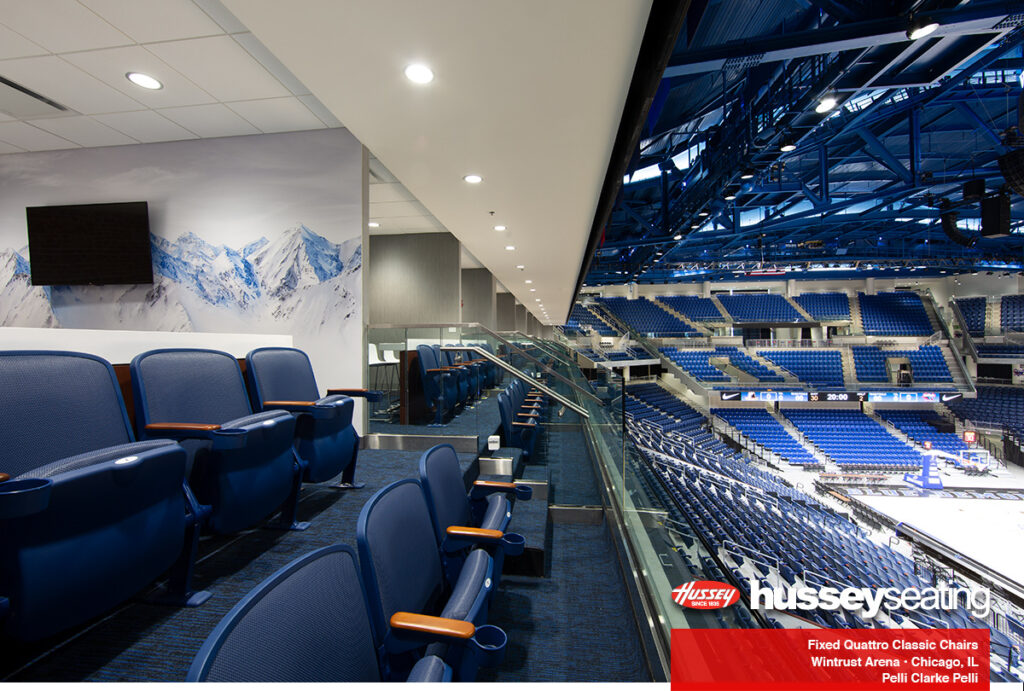 Wintrust Arena Seating by Hussey Seating Company