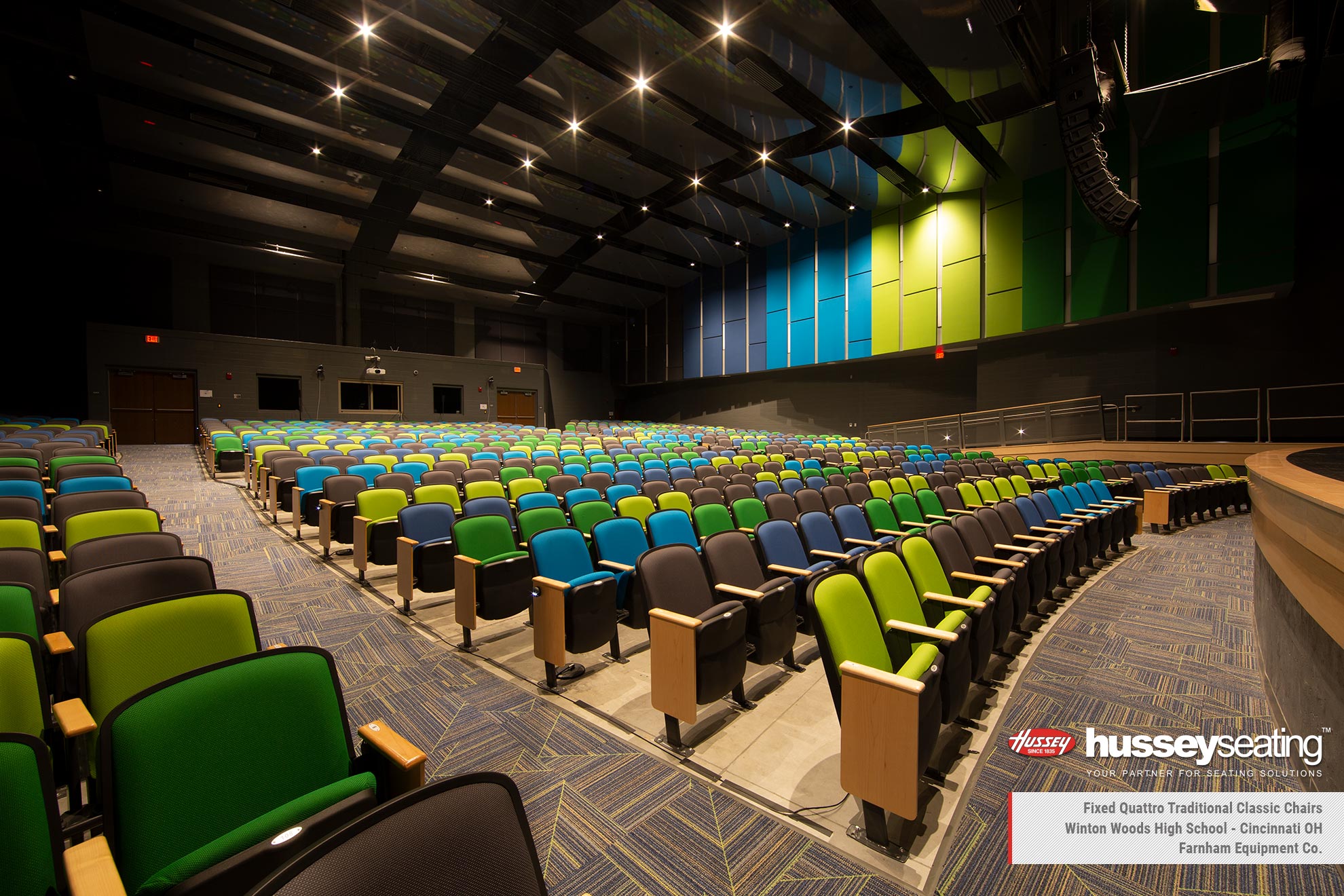 Winton Wood Auditorium Seating - Hussey Seating Company