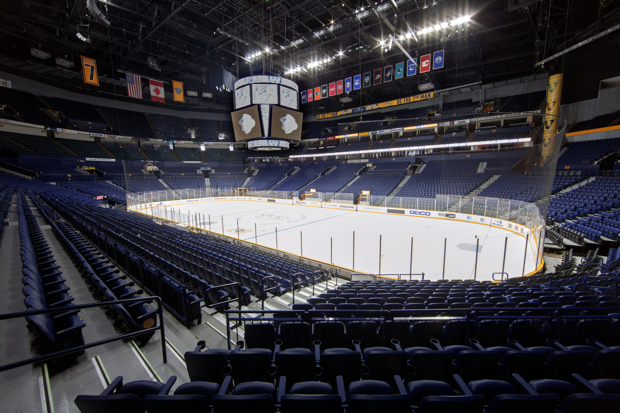 Bridgestone Arena Seating by Hussey Seating Company