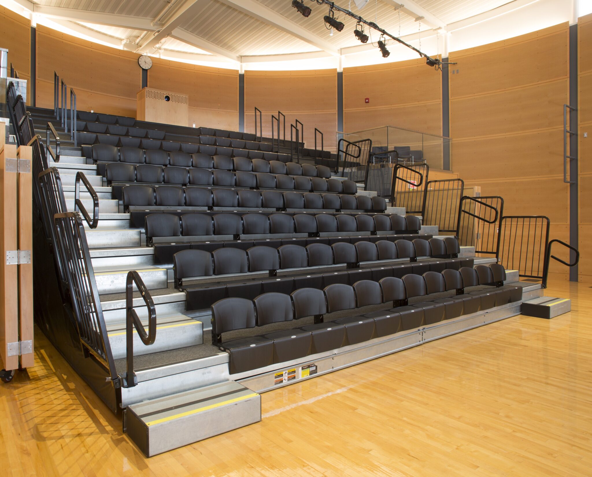 Engineered Fixed and Telescopic Seating Solutions by Hussey