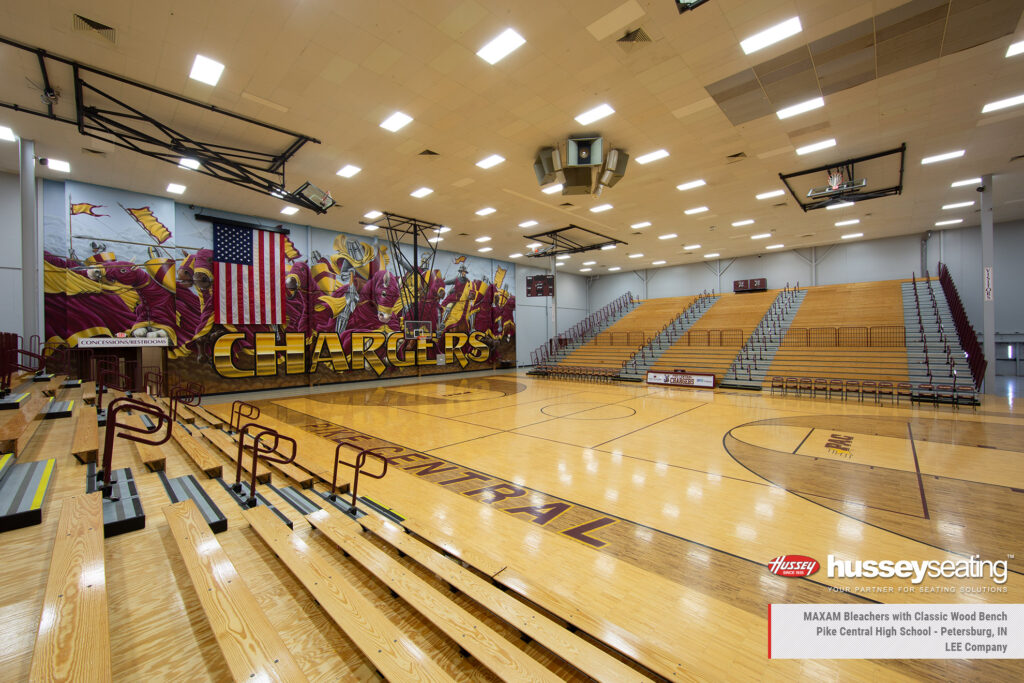 Pike Central High School Gymnasium Bleacher Seating