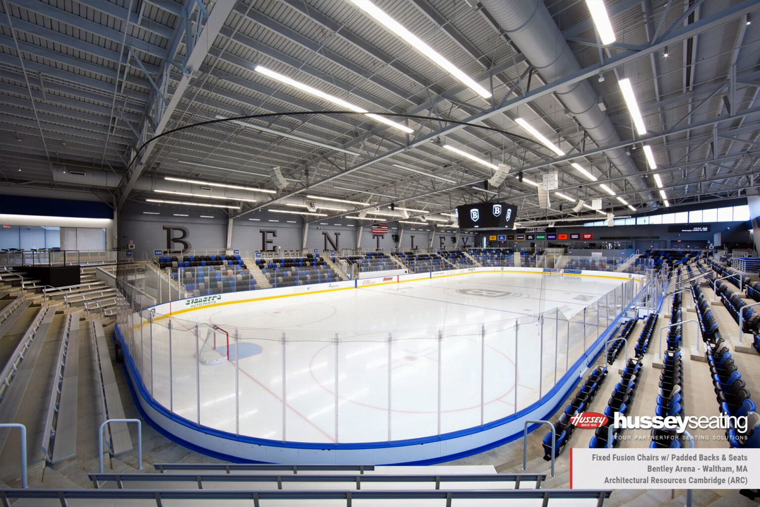Bentley Hockey Arena - Fixed Fusion chairs - Hussey Seating