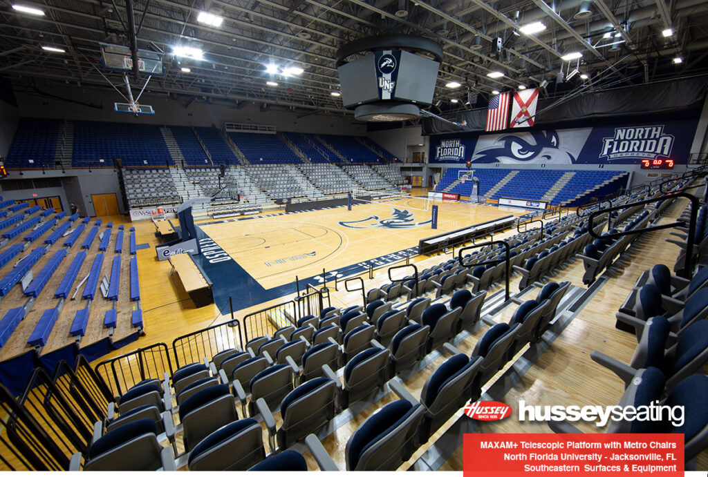 ICCU Arena - Fixed Quattro and Fusion chairas - Hussey Seating