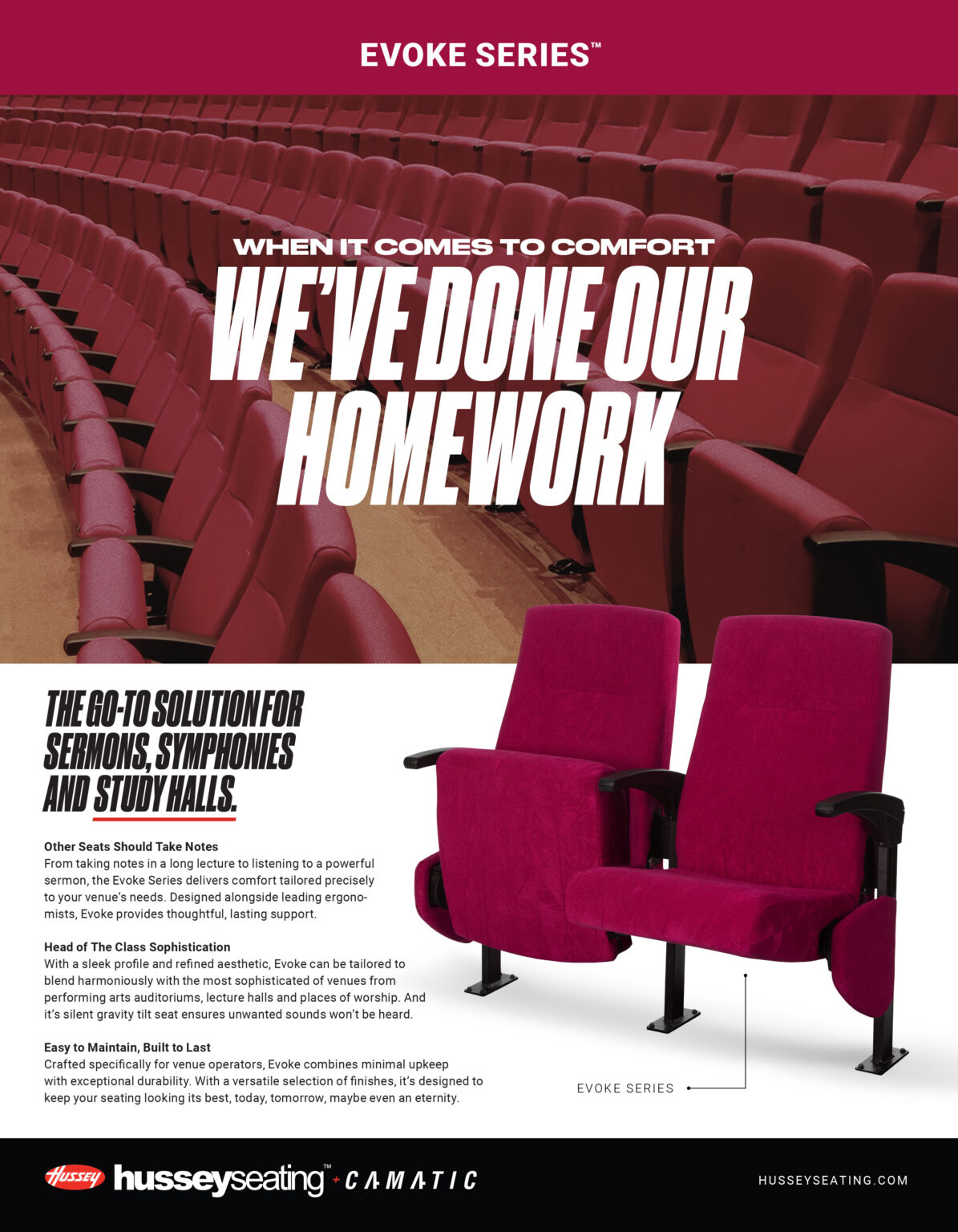 Customize Your Ideal Seating Solution with the Camatic Collection